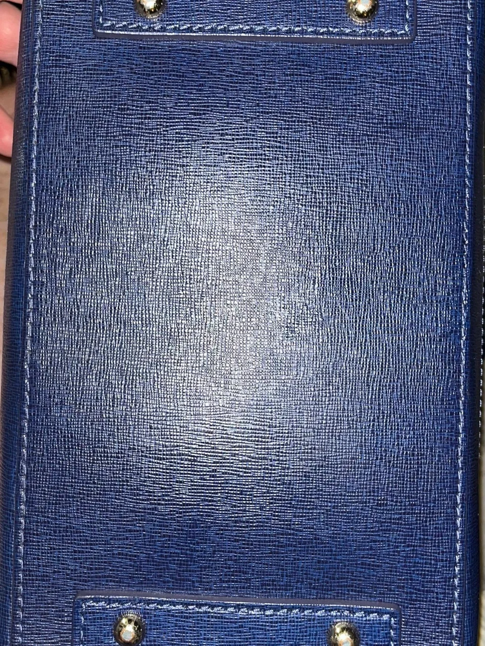Dooney & Bourke | Bags | Dooney Bourke Blue Saffiano Leather Domed ...